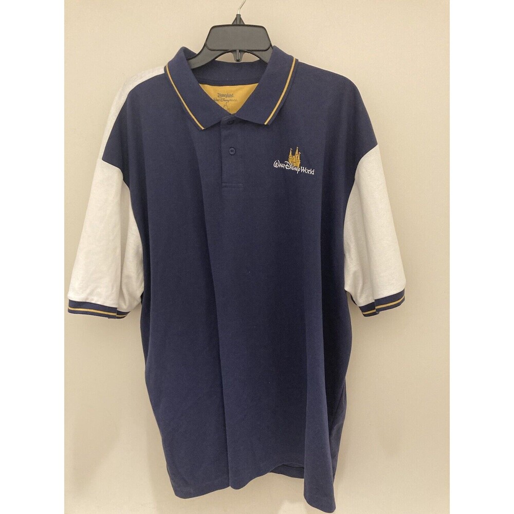 Walt Disney World Polo Shirt Castle Mens 3xl Blue Whi… - Gem